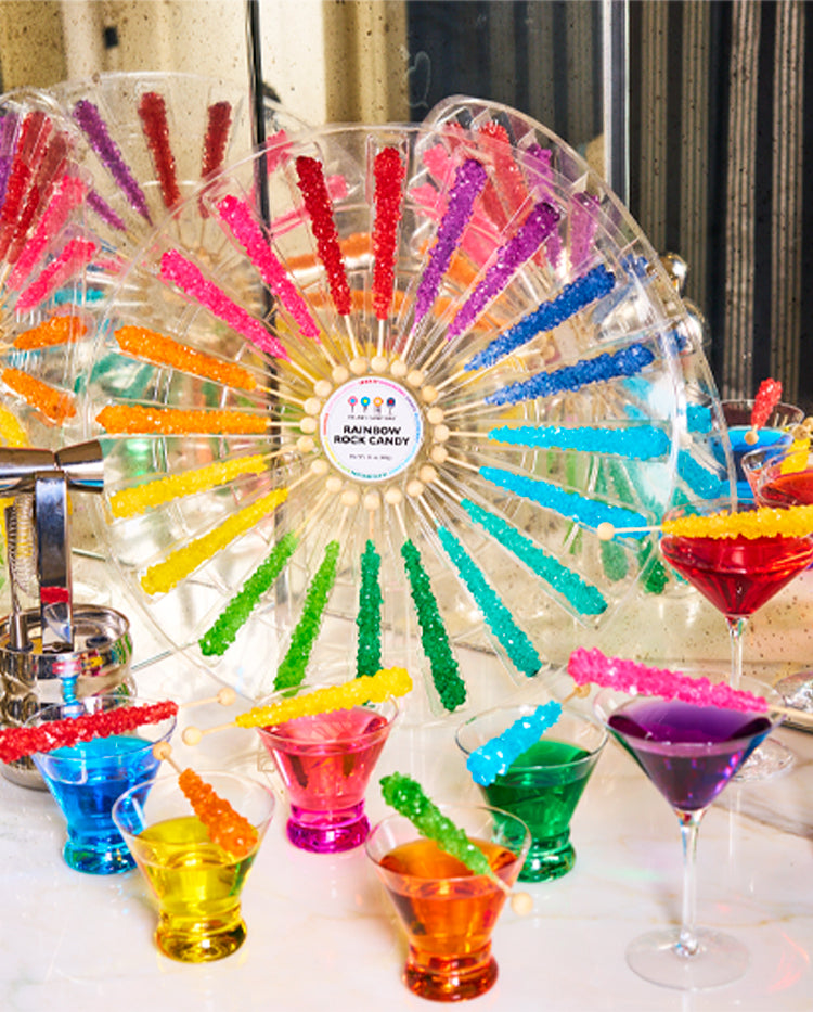Colorful Rainbow Rock Candy Wheel | Dylan's Candy Bar - Dylan's Candy Bar