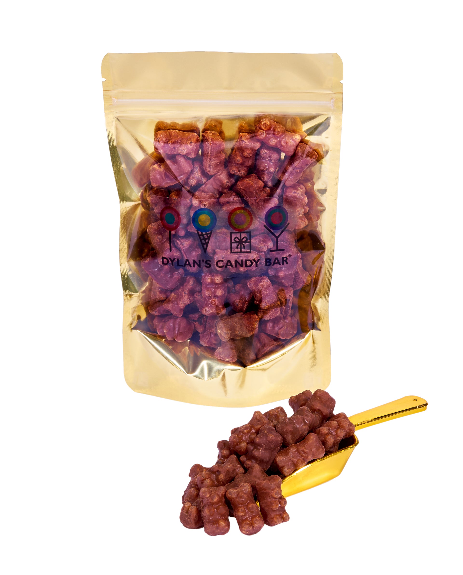 Milk Chocolate-Covered Fruity Gummy Bears Bulk Bag - Dylan's Candy Bar