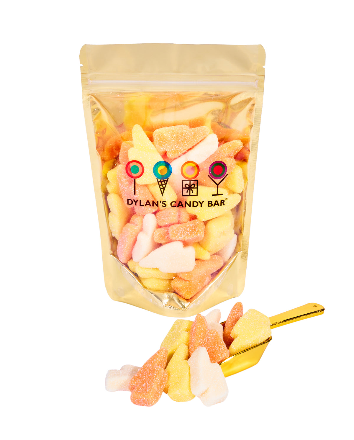 Sour Fruity Gummy Lightning Bolts Bulk Bag - Dylan's Candy Bar