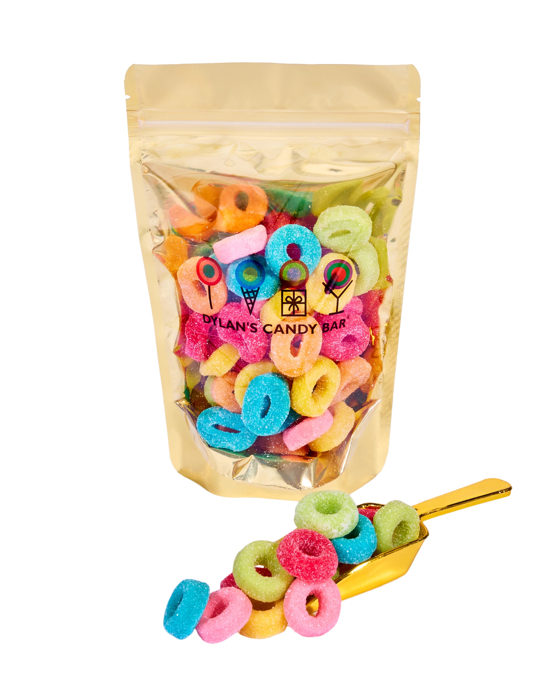Sour Fruity Gummy Rings Bulk Bag - Dylan's Candy Bar