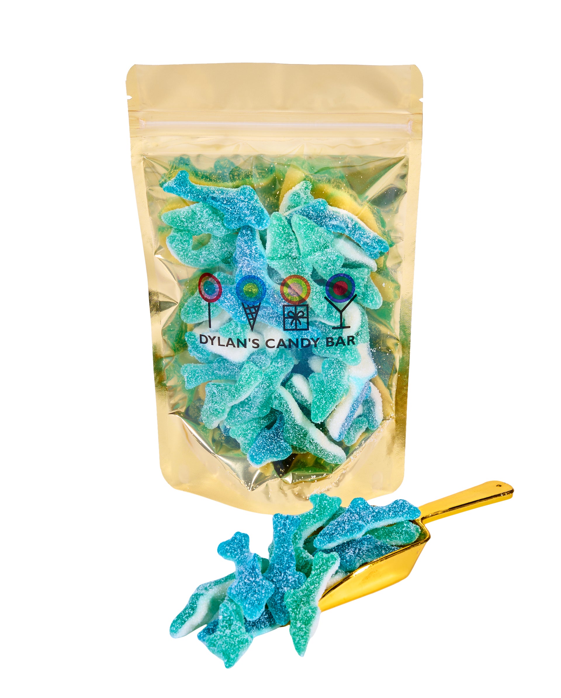 Sour Strawberry Gummy-Mallow Sharks Bulk Bag - Dylan's Candy Bar