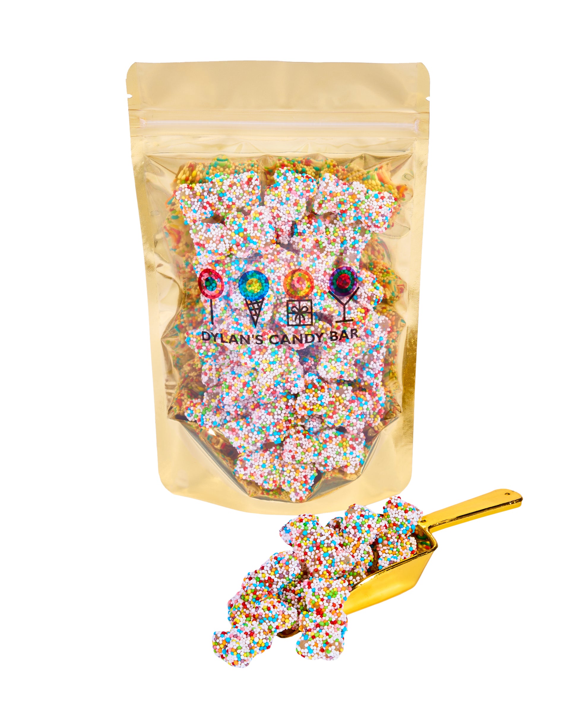 Strawberry Crunchy Gummy Bears Bulk Bag - Dylan's Candy Bar