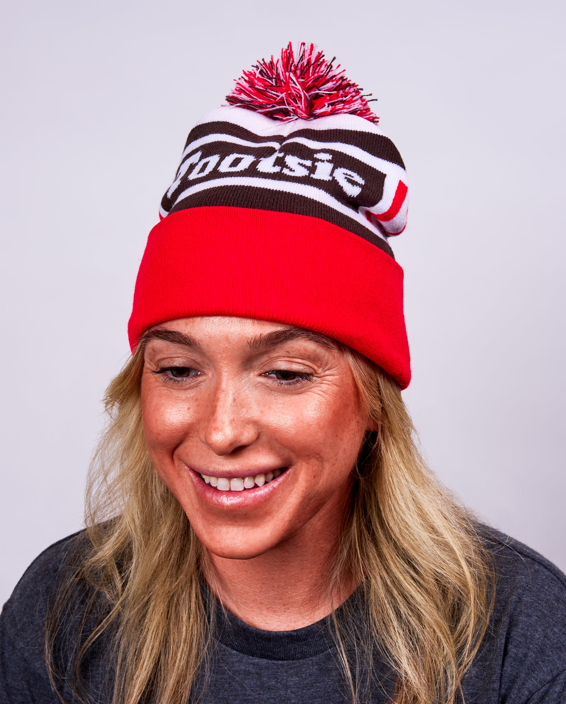 Tootsie Roll® Knit Pom-Pom Beanie - Dylan's Candy Bar